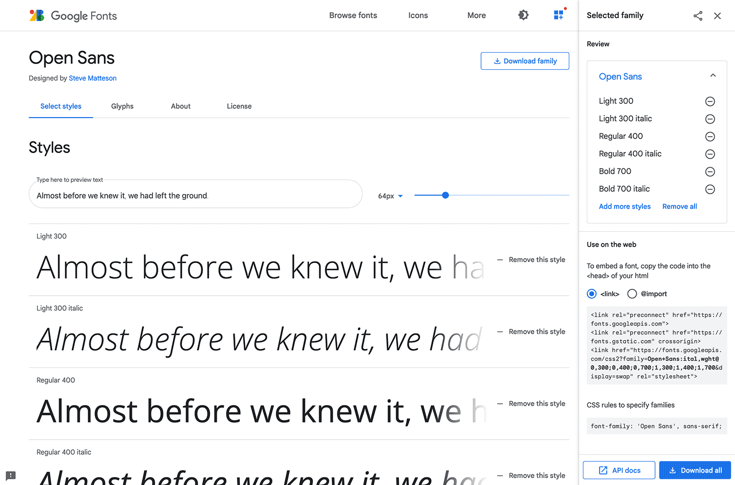 Font Family Names In Css
