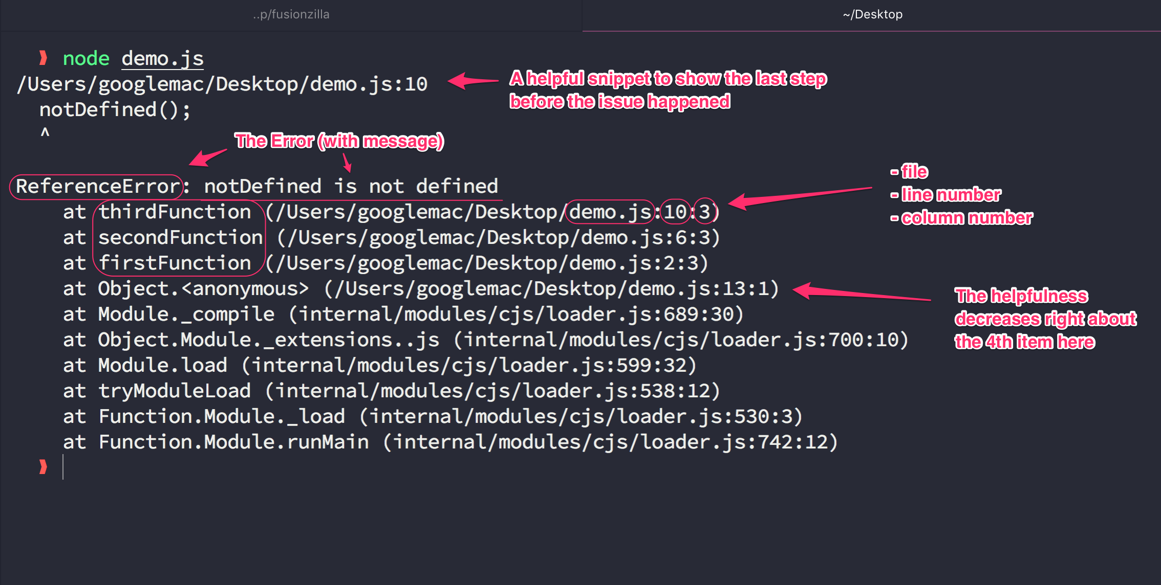 33 How To Get Stack Trace In Javascript Javascript Overflow