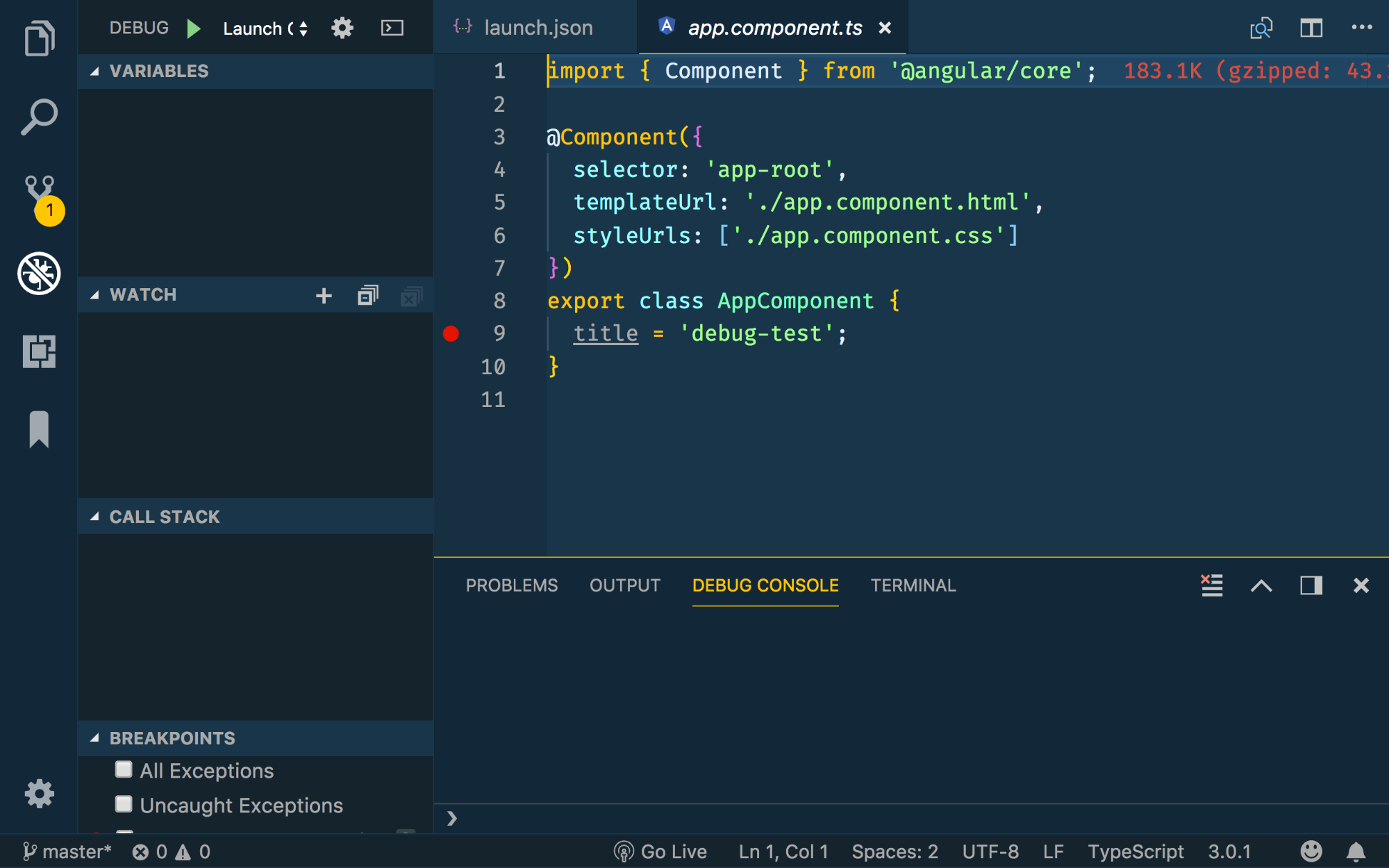 How To Debug Angular Applications In Visual Studio Code Digitalocean