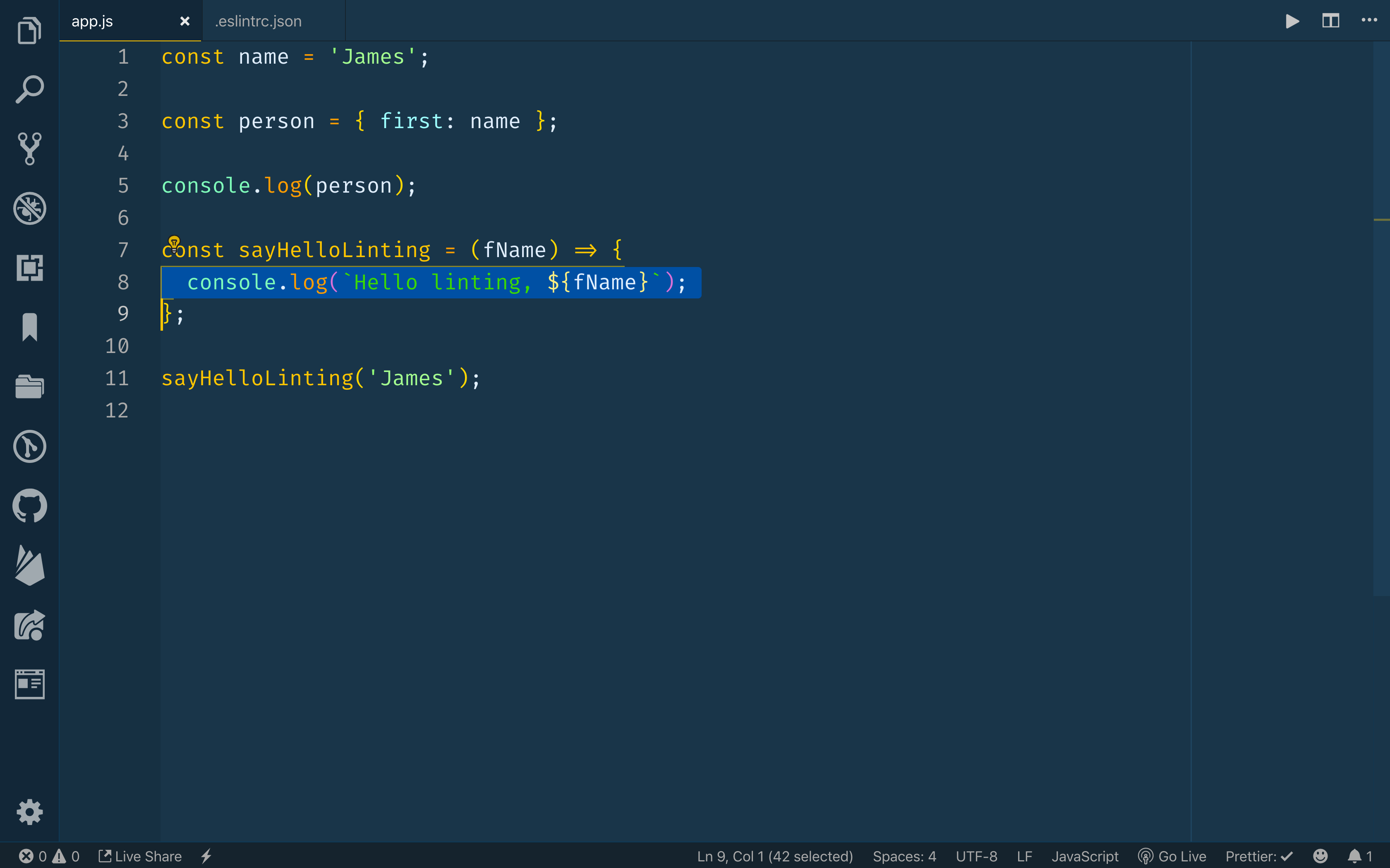 VisualStudioCode ESLint 